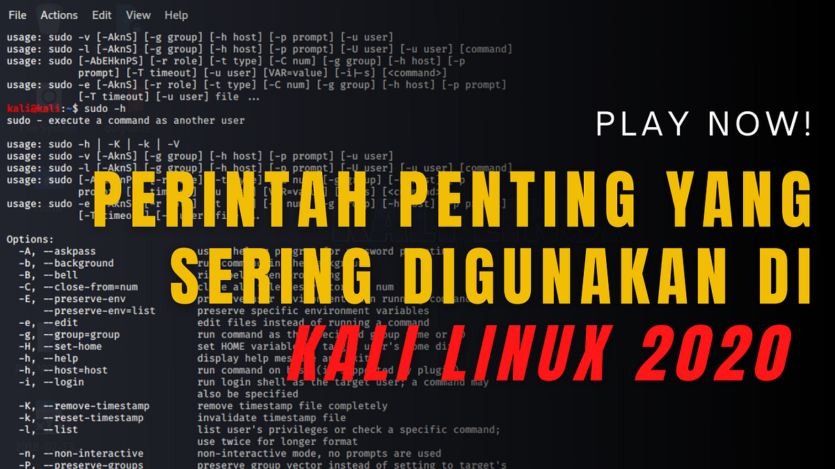 PERINTAH DI KALI LINUX. Kali linux adalah sebuah sistem operasi… | by ...