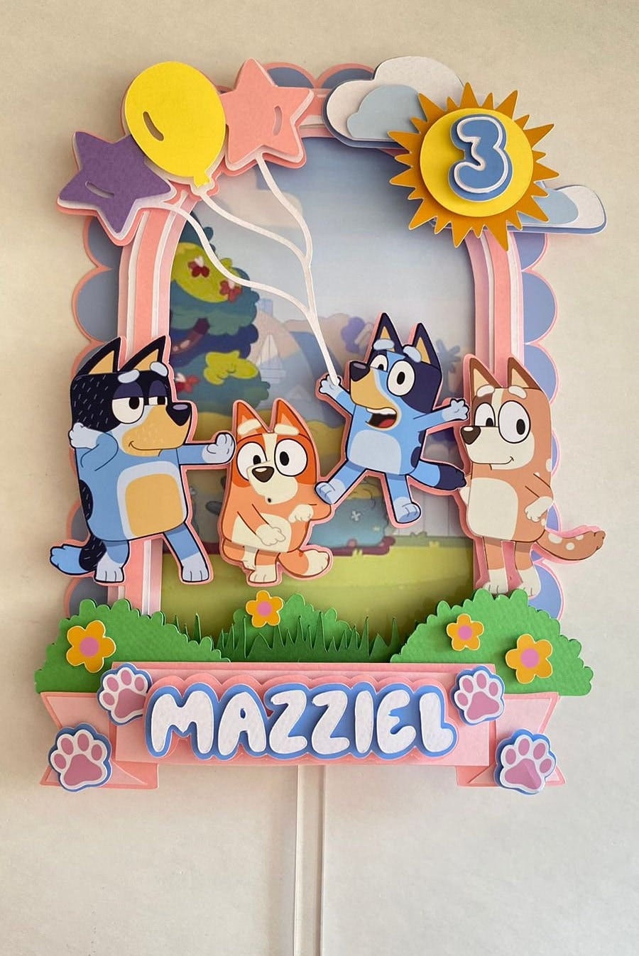 Bluey family TOPPER for cutting machine file in PNG and SVG | by Iris ...