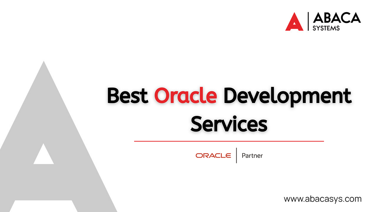 Oracle Development Services - Abacasys - Medium
