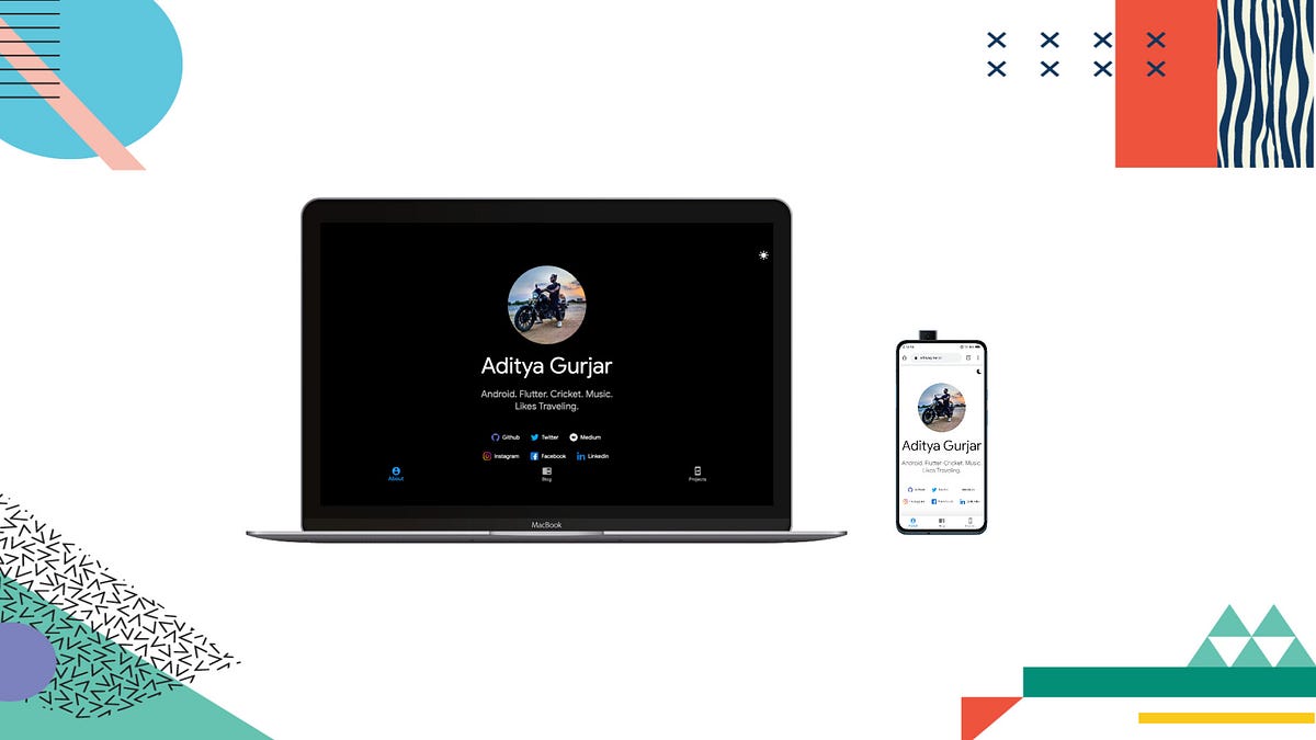 Flutter for Web : Building a Portfolio Website | by Aditya Gurjar ...