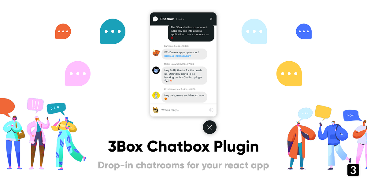 Introducing, 3Box Chatbox Plugin. Drop-in chatrooms for your… | by 3Box ...