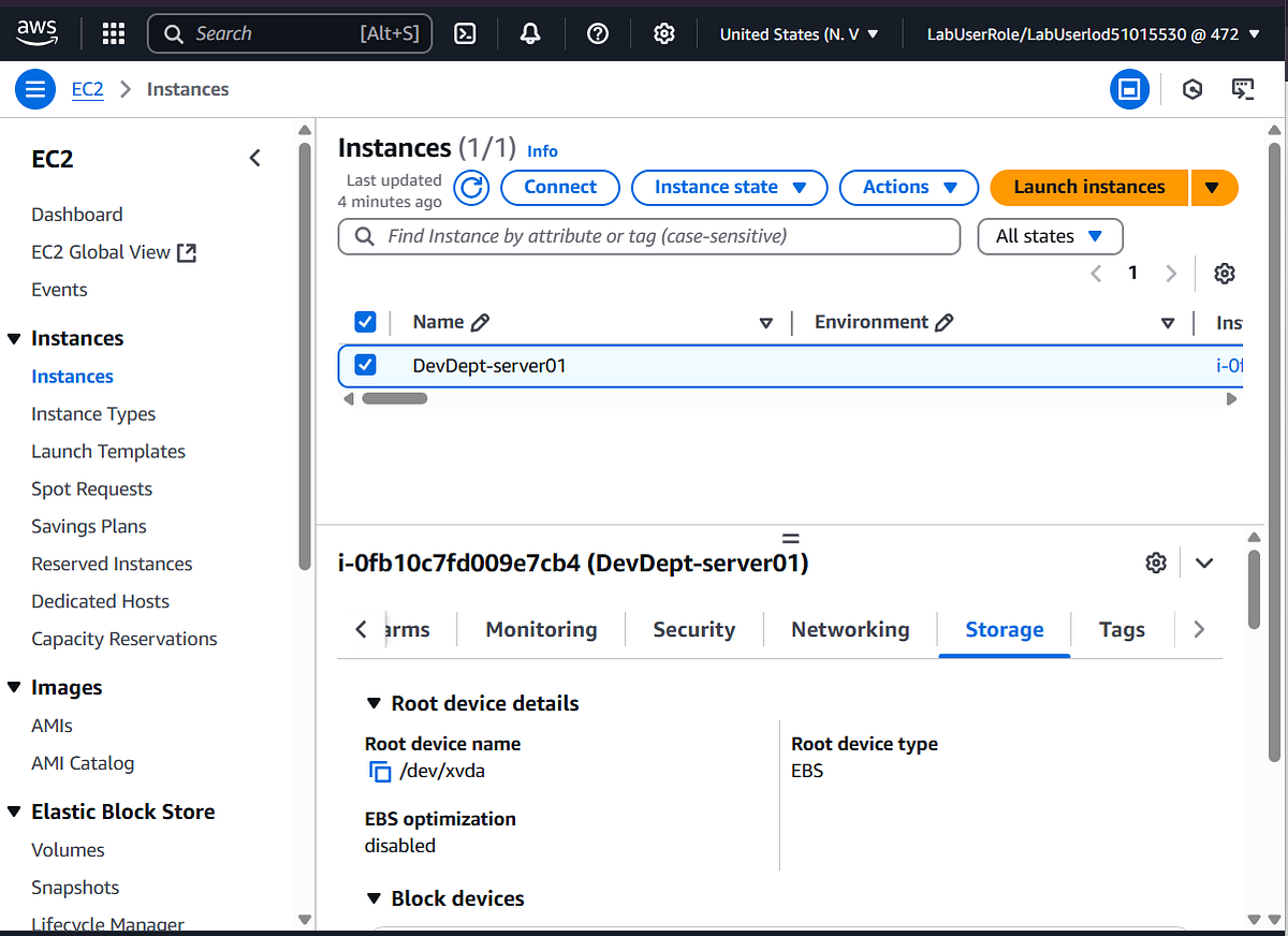 Managing Storage Resources in AWS: Creating and Using EBS Volumes via the Console | by Rotimi ...