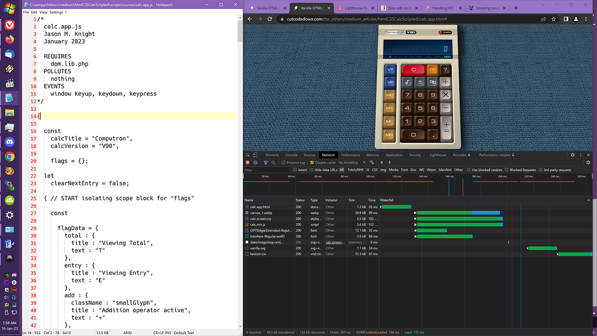 CSS Reduces The Need For Images — Part 4, The Actual Application Script | by Jason Knight ...