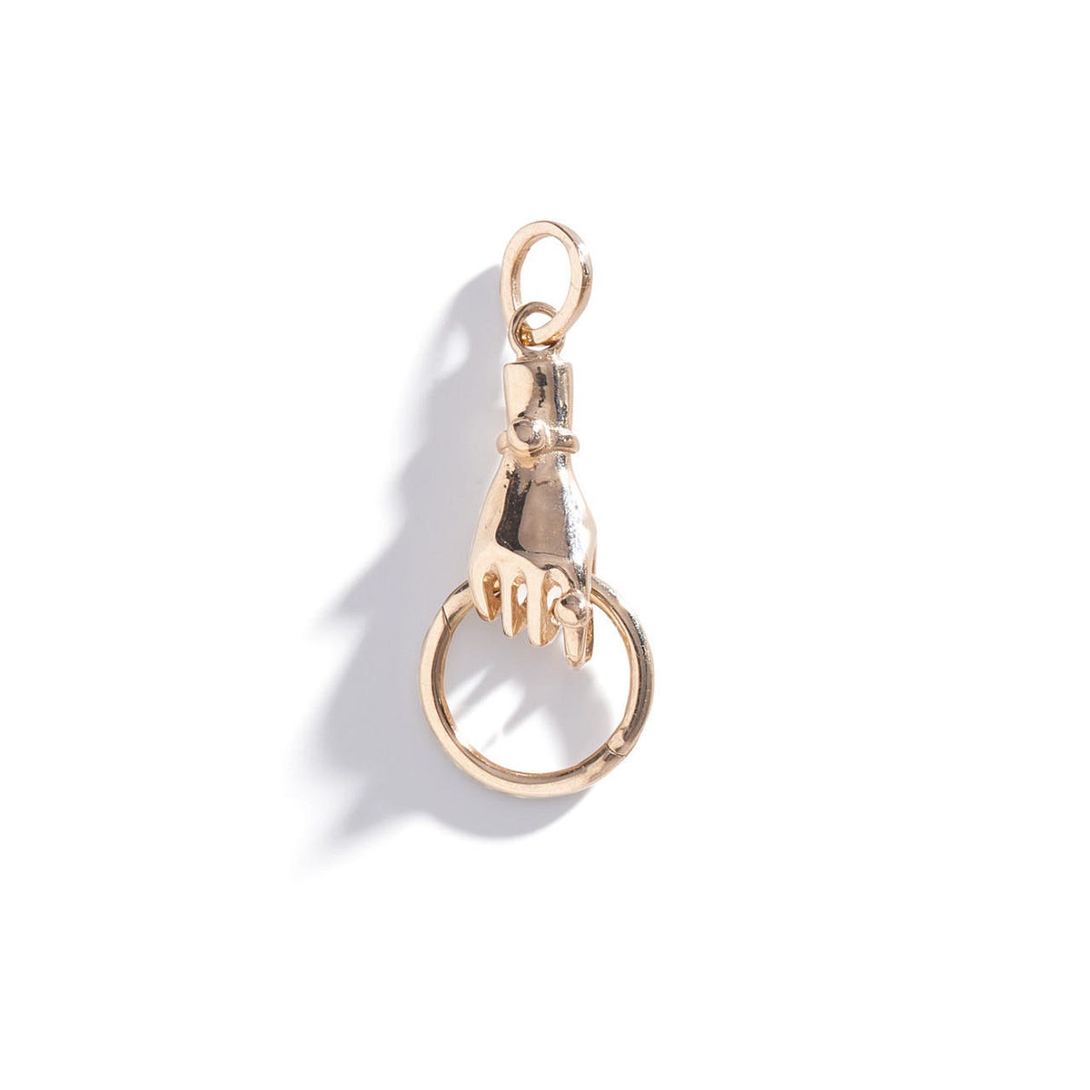 Gold Personalized Hand Charm | Threesistersjewelrydesign.com - Three ...
