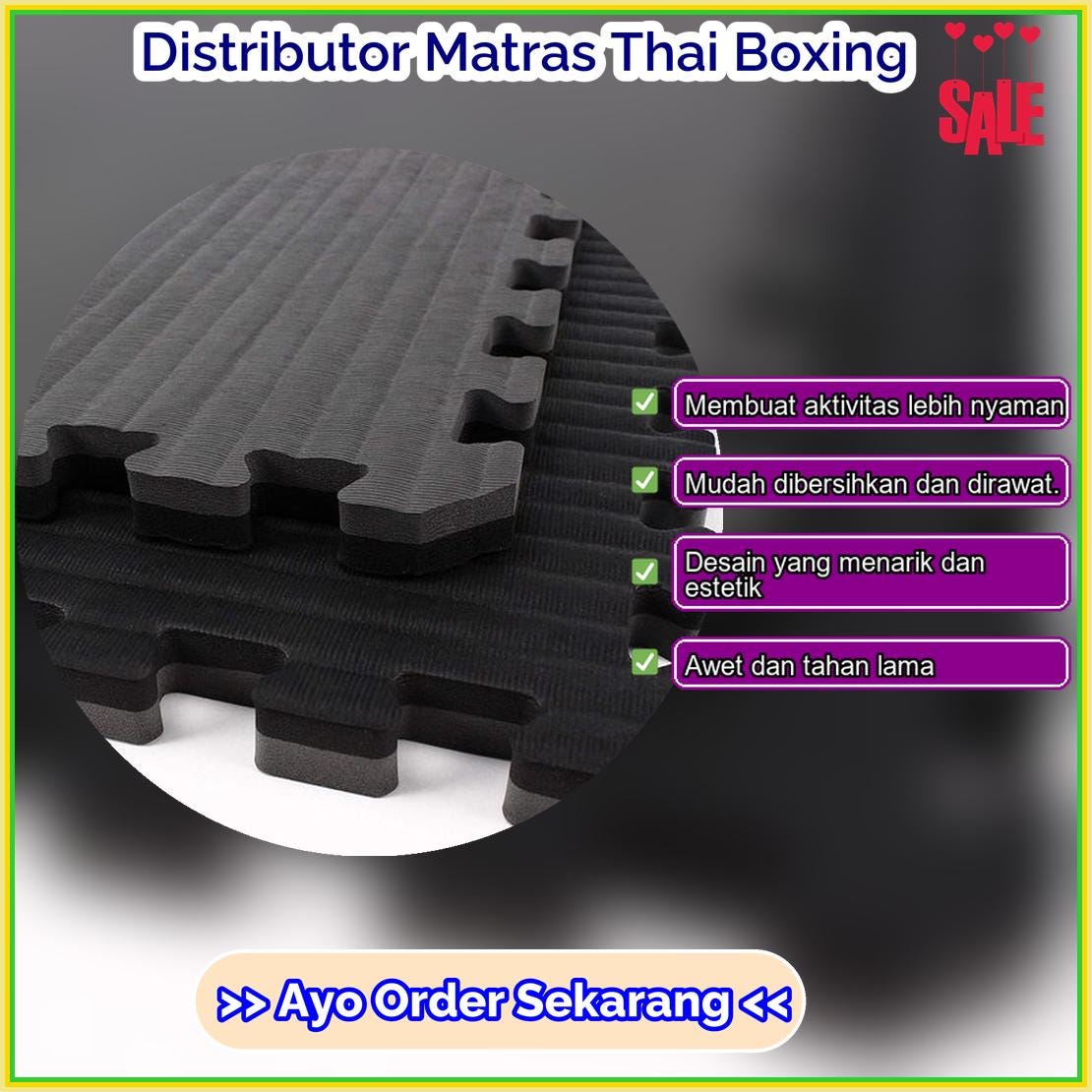 Distributor Matras Thai Boxing - Eva Mat Tebal - Medium