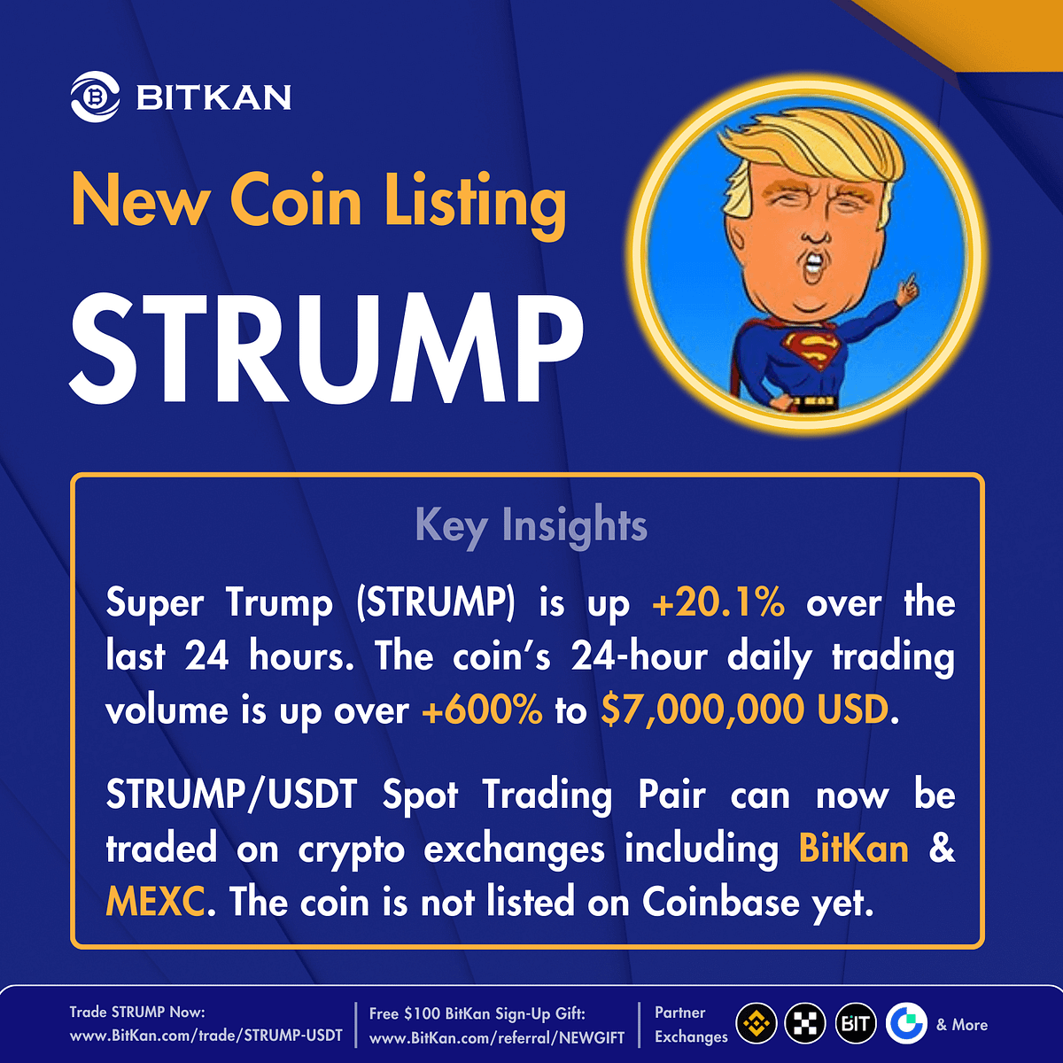 How To Buy Super Trump (STRUMP)— BitKan Crypto Broker Exchange | by ...