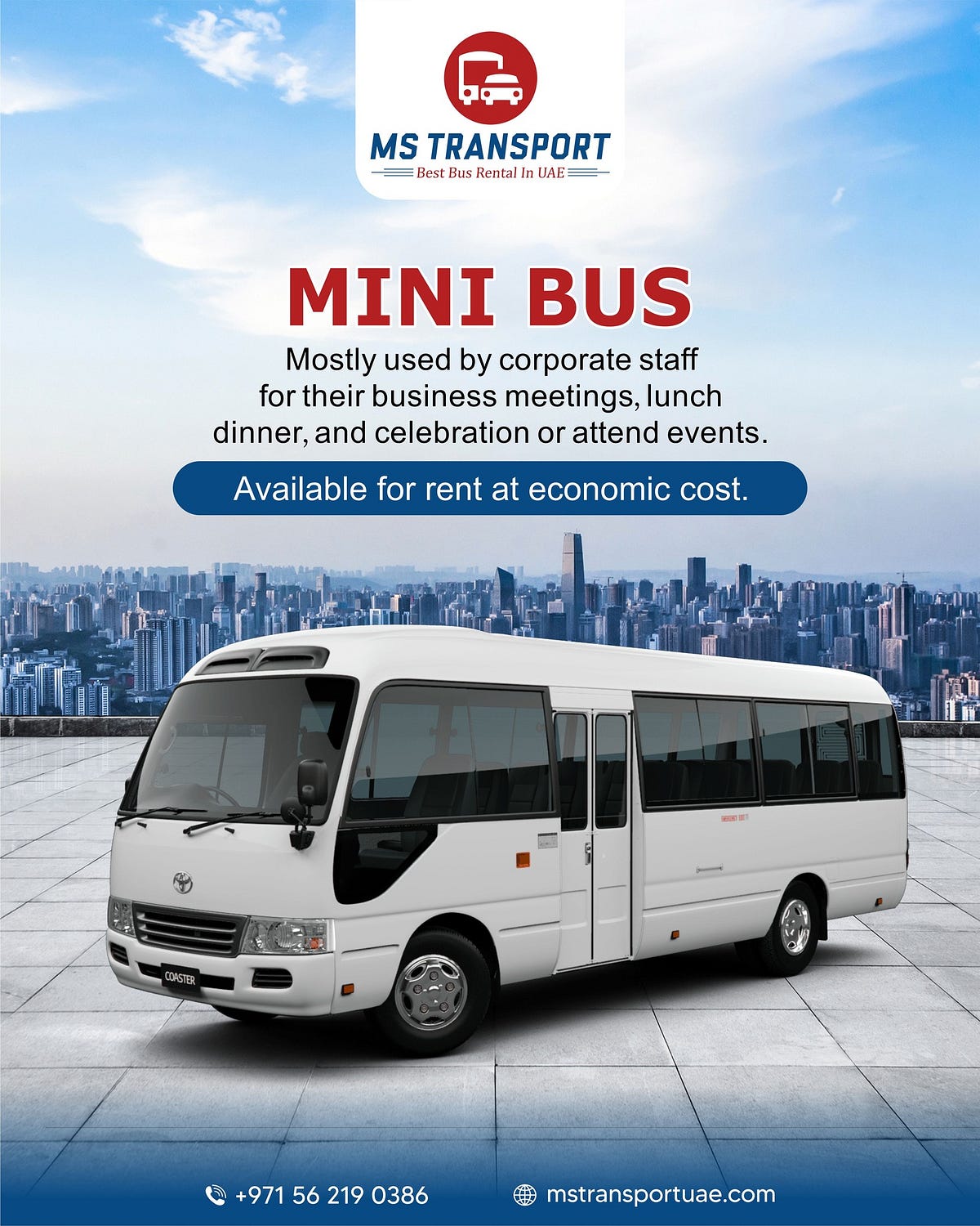Mini Bus Rental tour in Dubai. MS Transports: Explore Dubai in Style ...