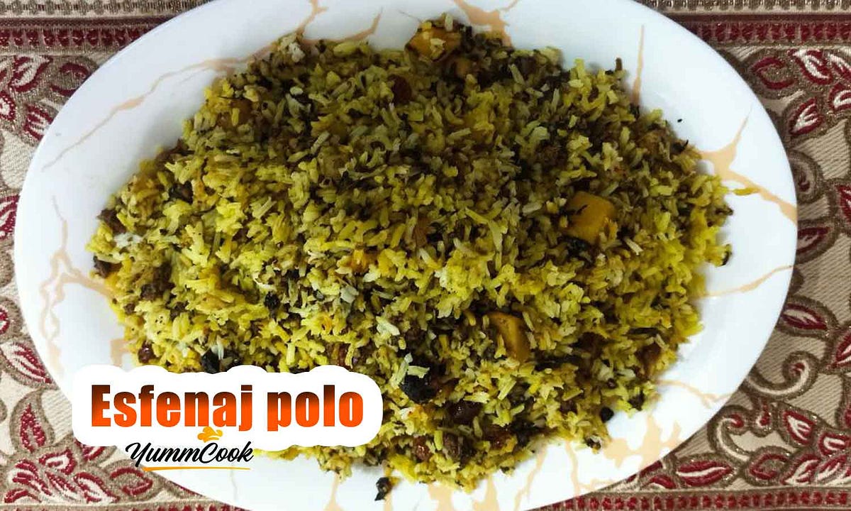 Esfenaj polo (Spinach pilaf): simple and convenient, rich in iron and ...