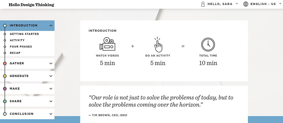 Review: Learning Design Thinking with IDEOU | by Sara Norton | Medium