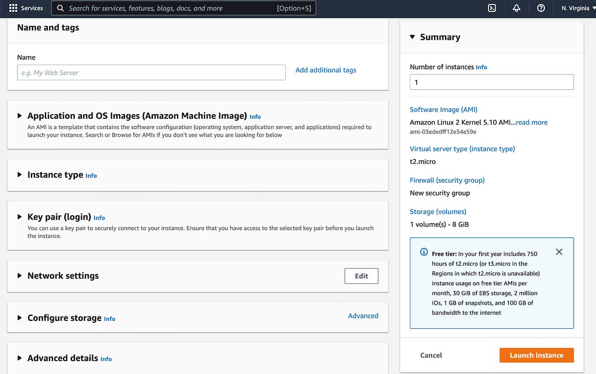New simple dashboard to create EC2 instances on AWS | by Roberto Carlos ...
