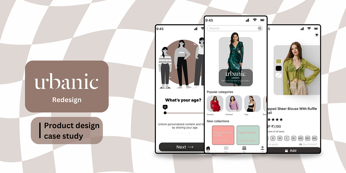 UX Case Study — Redesigning Urbanic London app | by Saniya Ankalagi ...