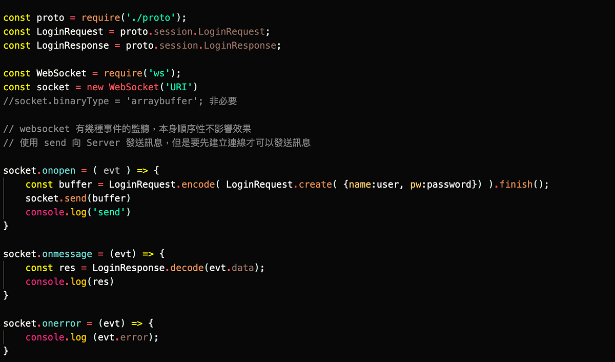 Protobuf with Websocket in Node.js - Howard Hwang - Medium