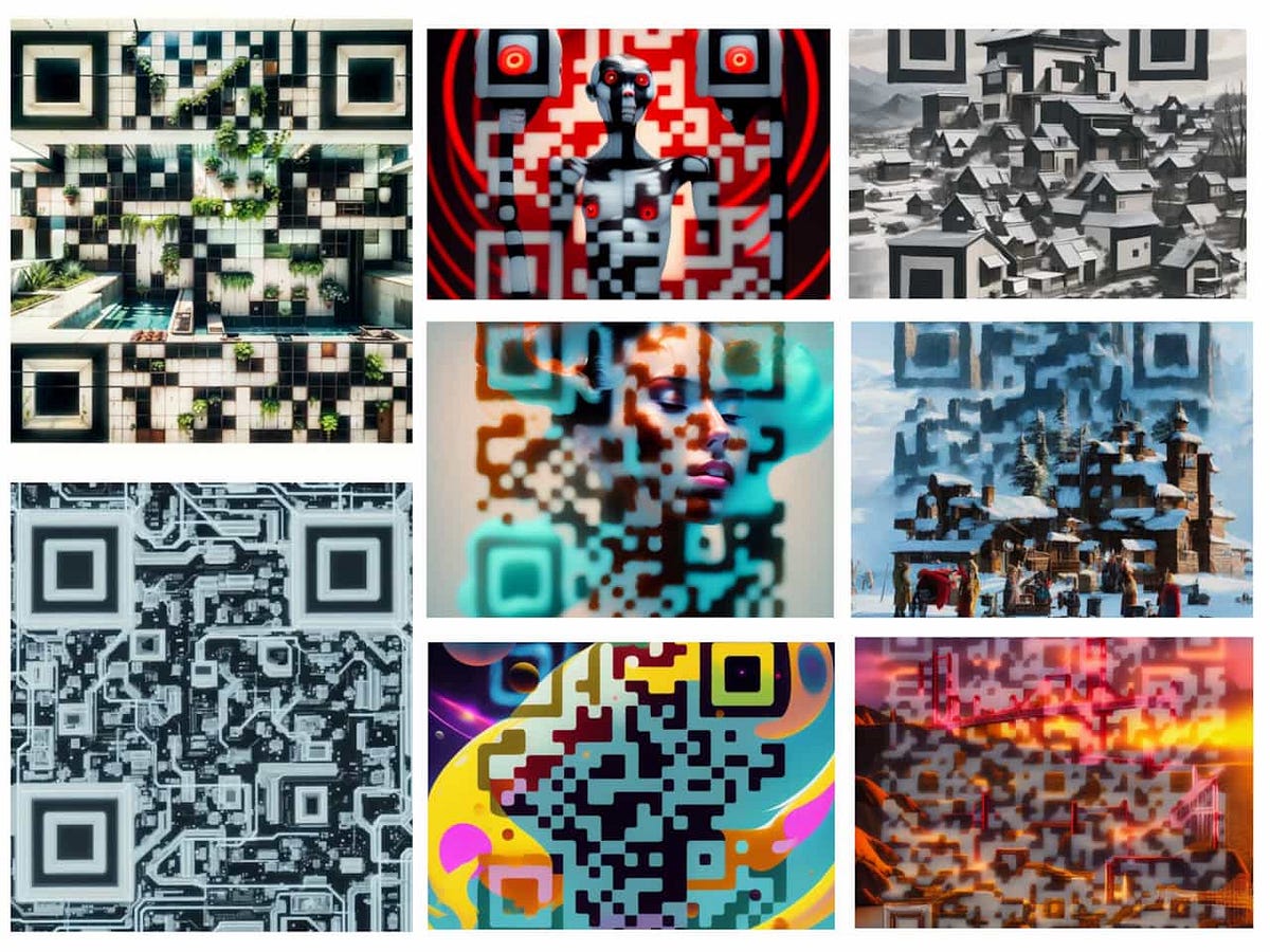 “The AI Revolution: Generating Futuristic QR Code Art Without Coding” | by Rutuja Desai | Medium