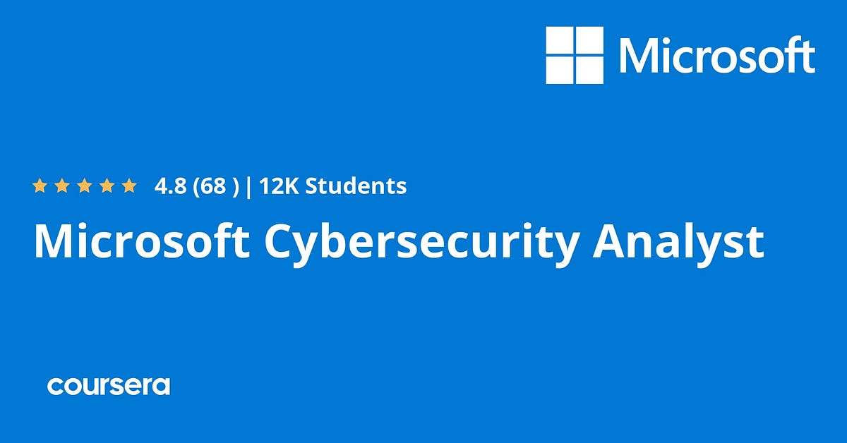 Review — Is Microsoft’s Cybersecurity Analyst Professional Certificate on Coursera worth it ...