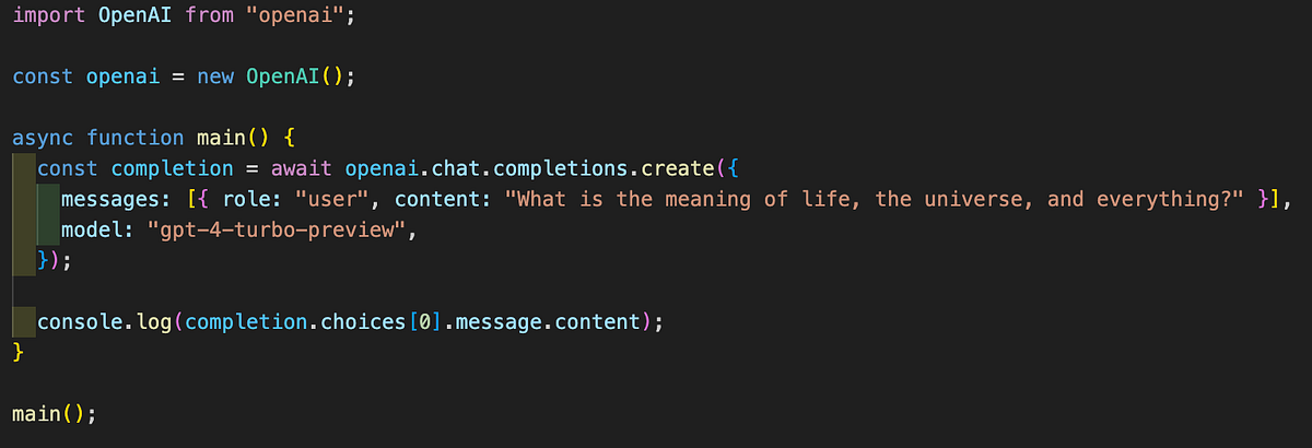 Setup an OpenAI and NodeJS application | by Iqbal Shehzada | Medium