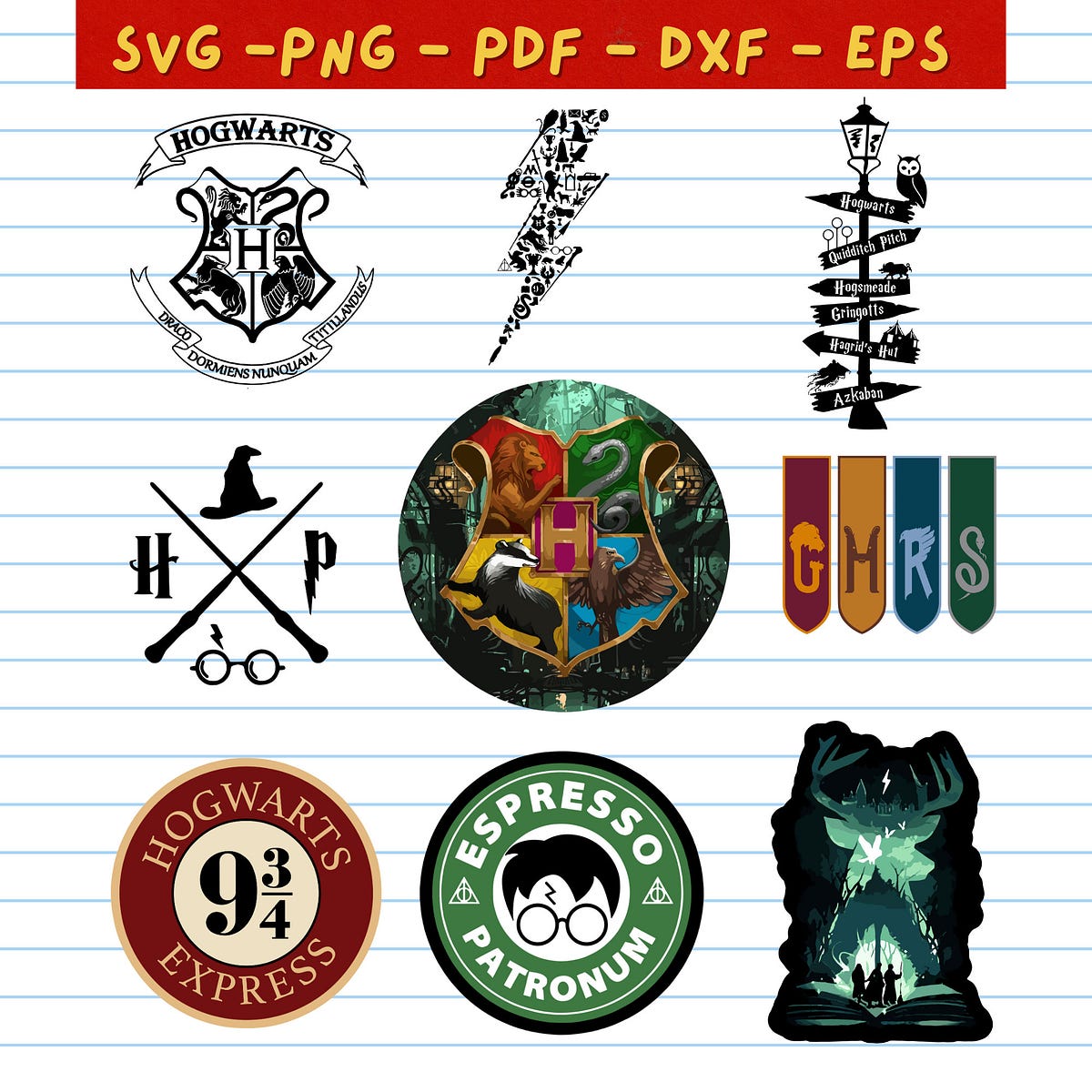 Magic Wizard Svg School Movie Bundle, Wizard Castle Book ,Harry Friends ...