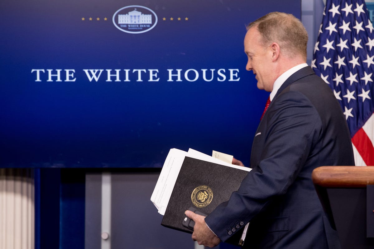 Sean Spicer’s White House absence isn’t because he’s being replaced ...