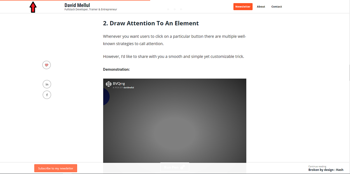 Make your own Youtube-like progress bar | by David Mellul | ITNEXT