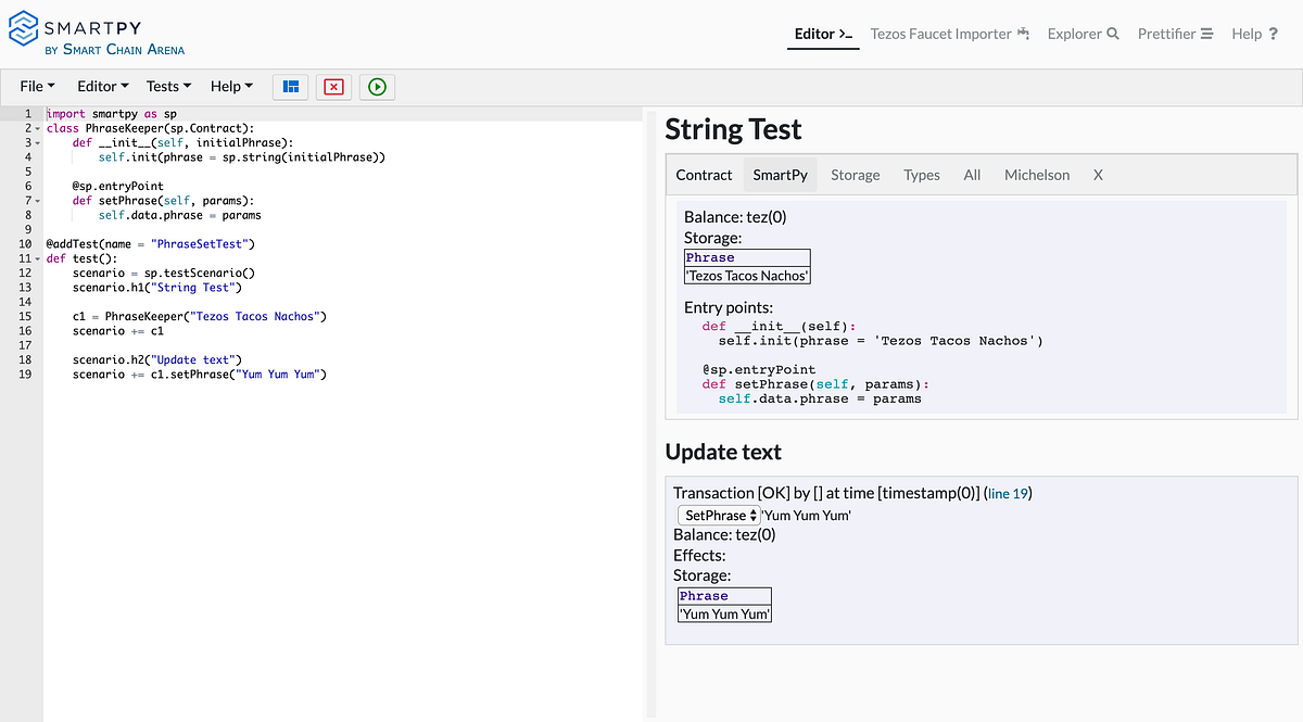 Starting with SmartPy Part 1: Smart Contract Crash Course | by Teckhua Chiang | The Cryptonomic ...