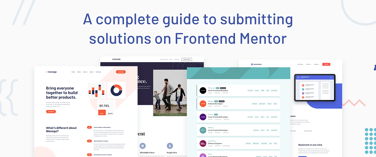 A complete guide to submitting solutions on Frontend Mentor | by Matt Studdert | Frontend Mentor ...