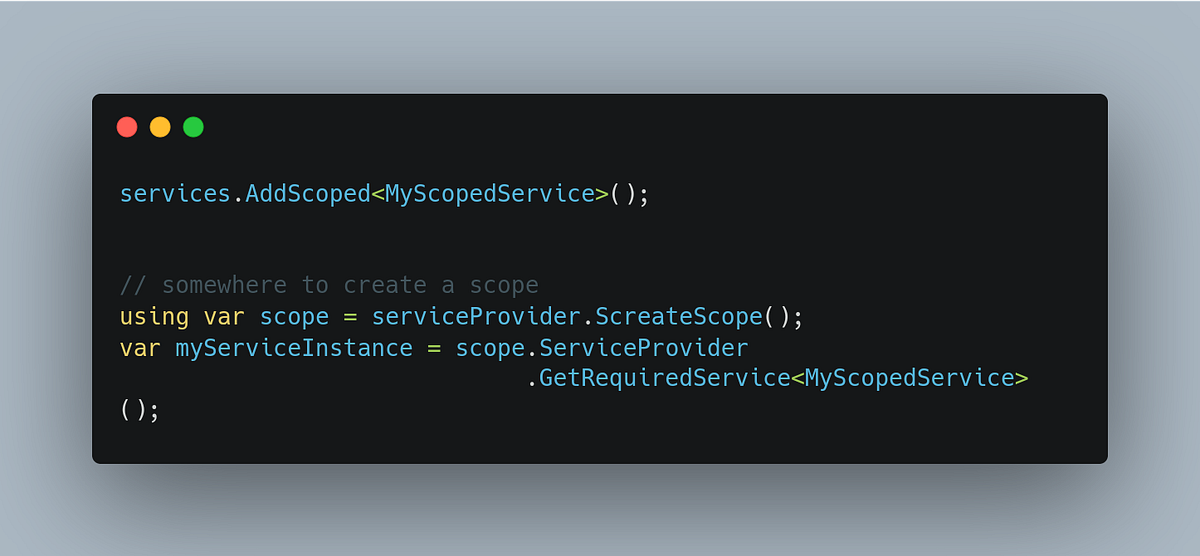What is a scoped service in ASP.NET Core | by Sriram Kumar Mannava | Medium