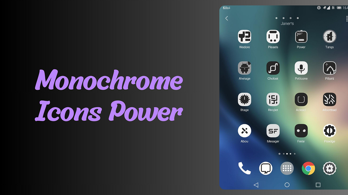 How Monochrome Icons Power Android Themed Icons (Android 12+) | by amol ...