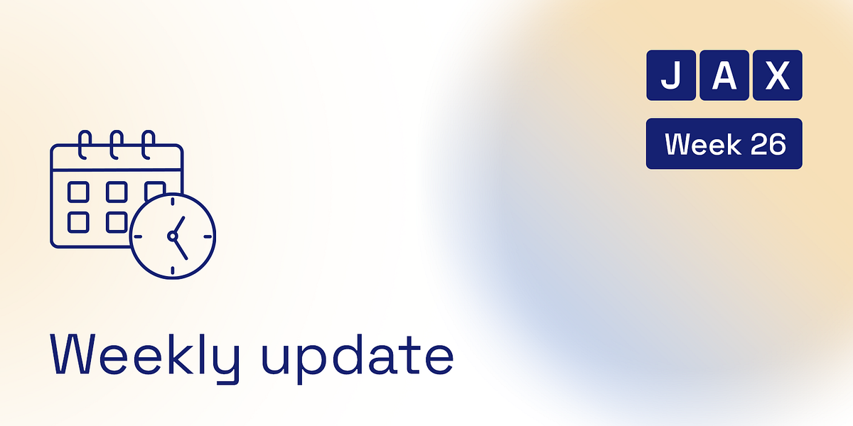 Weekly update. Welcome to our weekly update, where we… | by Jax.Network ...