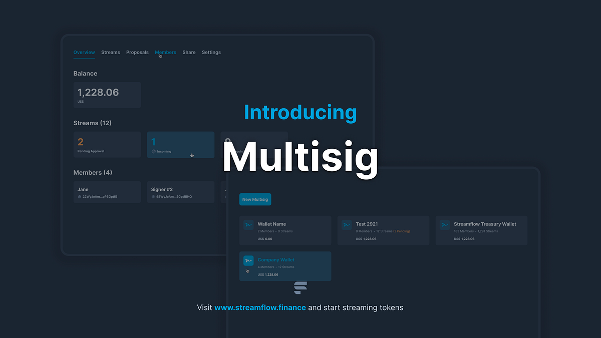 Introducing Streamflows Multi-signature Wallet | by Streamflow | Medium