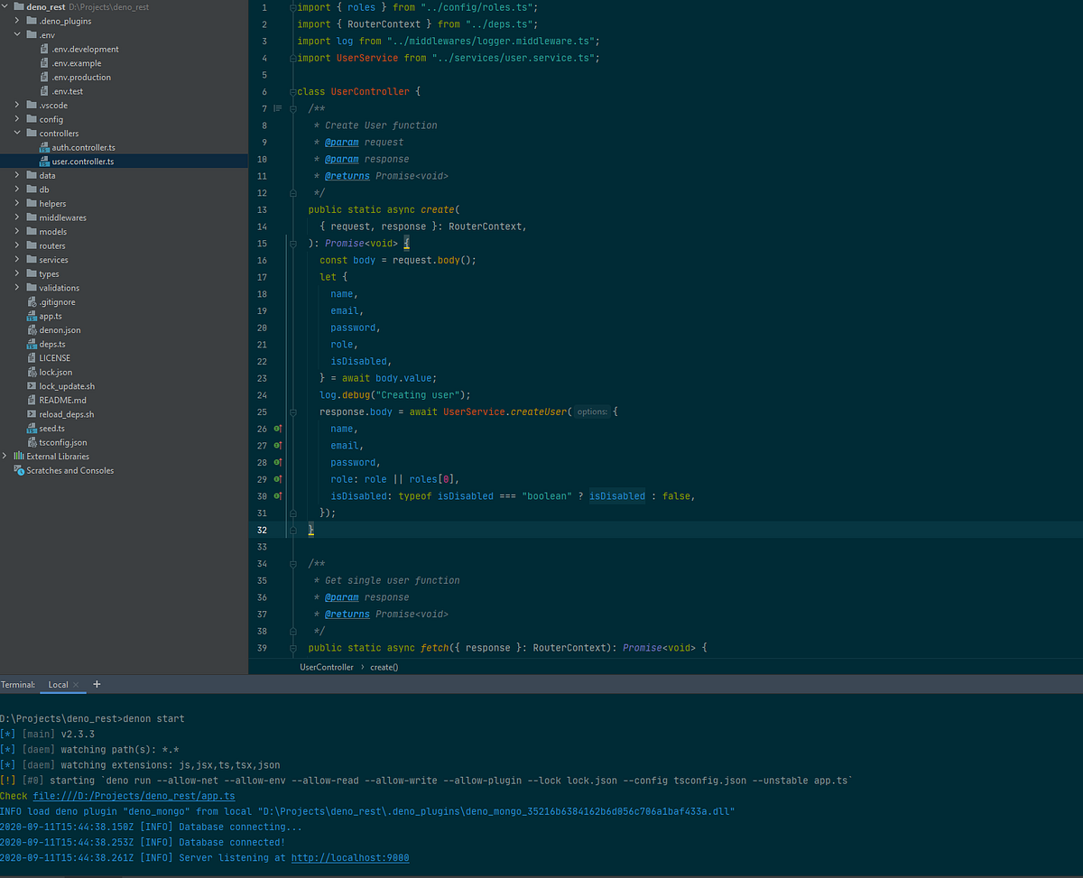 Deno REST — A Boilerplate for Deno RESTful APIs (Oak, MongoDB, JWT) | by Vicky Gonsalves ...