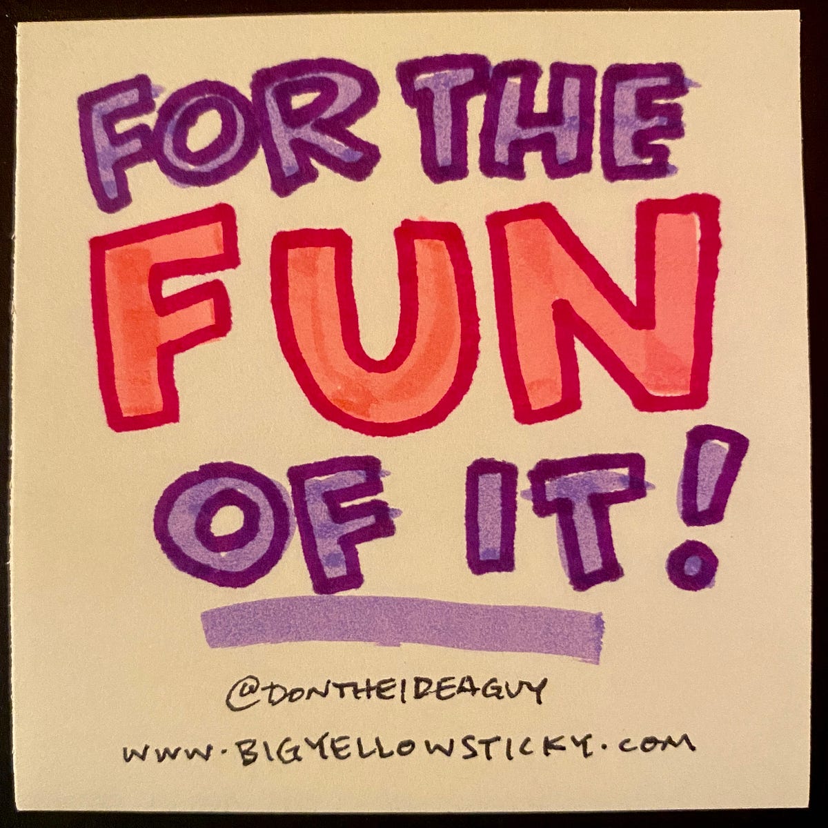 From Fun To Fortune 🟨 Big Yellow Sticky | by Don The Idea Guy | Big ...