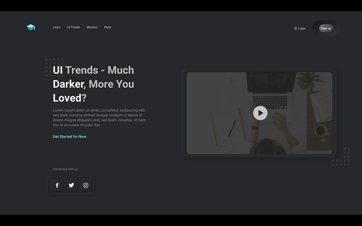 Soft UI Dark Theme ｜傷眼版. — 自學UI日誌 Day18 — | by Fei Du | 煎蛋大平台 | Medium