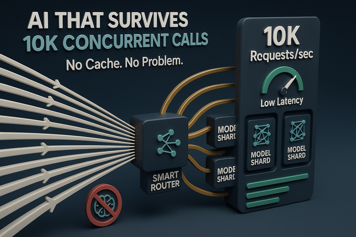 AI That Survives 10K Concurrent Calls Without Caching | by Nikulsinh Rajput | Jul, 2025 | Medium