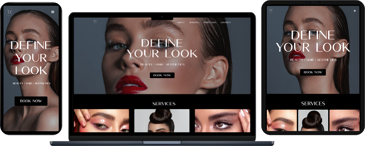 UI/UX And Web Design For A Makeup Artist | by Shilpa Tawania | Medium