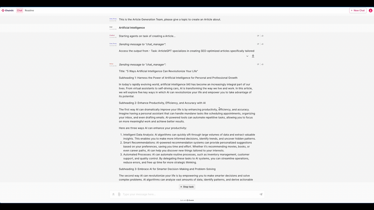 Using Autogen to Automatically Create Articles | by Antoine Ross | Medium