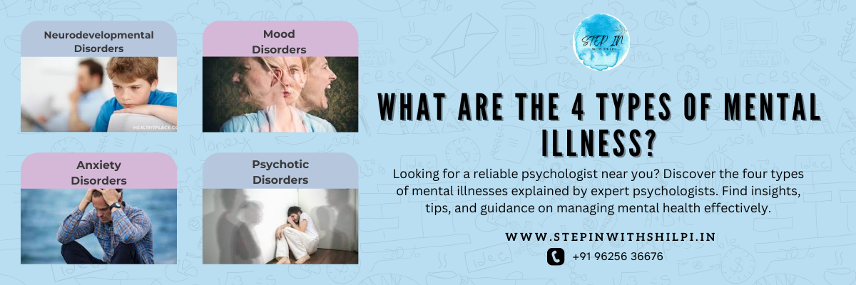 Discover the 4 Types of Mental Illness: Find a Psychologist Near Me ...