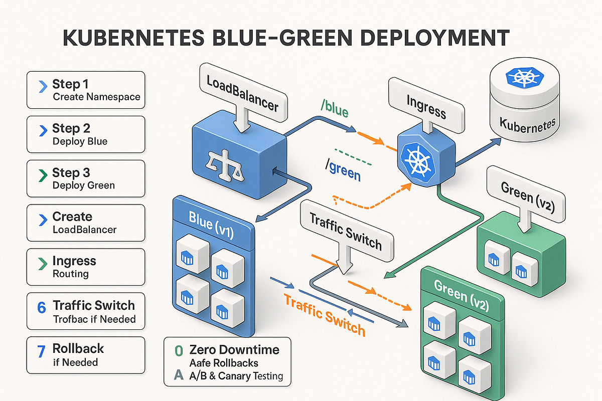 Kubernetes Blue-Green Deployments: Safe, Scalable, and Zero Downtime ...