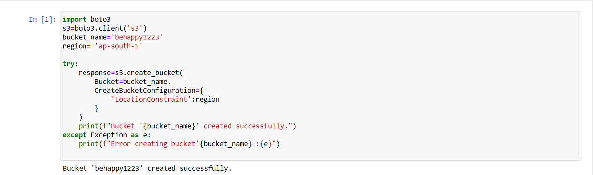 Creating An S3 Bucket Using The Boto3 Library By Khush Pardhi Medium