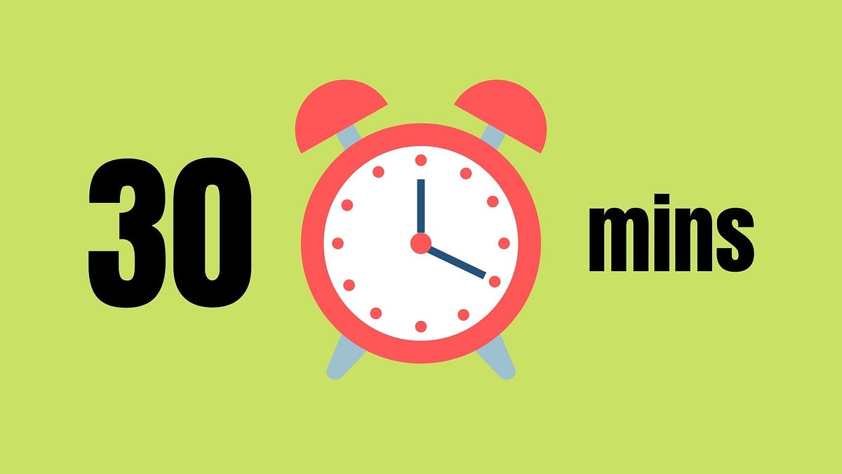 How 30 mins a Day Can Change Your Life | by Nika Kharebava | Medium