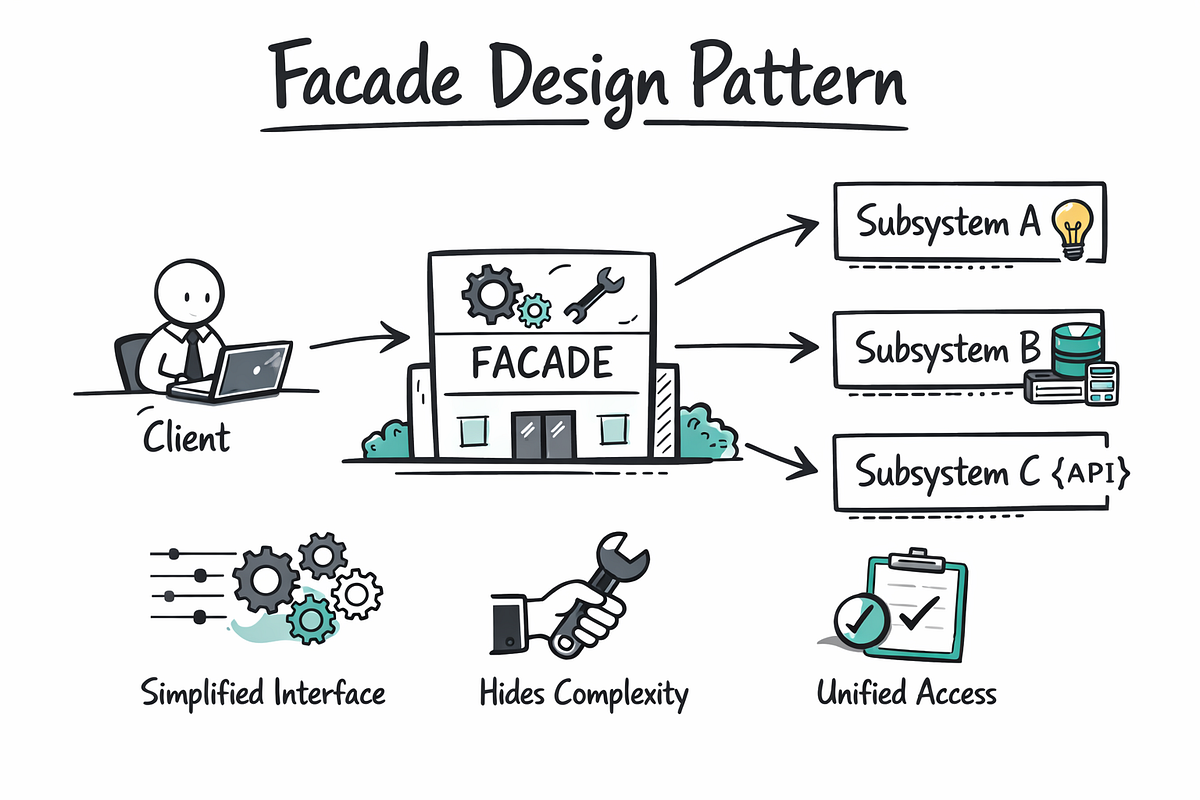 Facade Design Pattern. Facade design pattern provides a… | by Kaizen ...