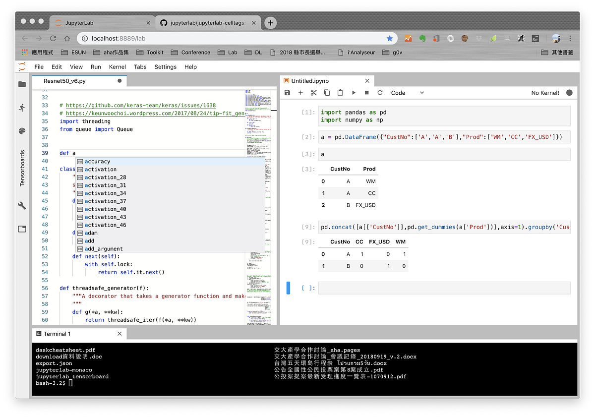 安裝Jupyterlab Extensions. Jupyter… | by aha (Cheng-Yu Lin) | Medium