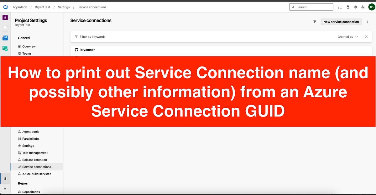 How to extract Service Connection name (and possibly other information ...