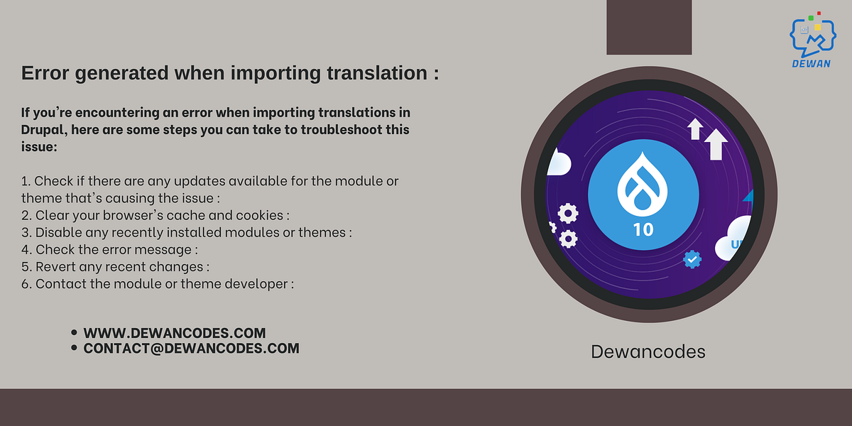 Error generated when importing translation : - Dewancodes - Medium