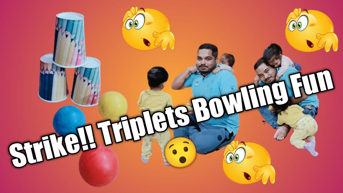 Strike! Triplets Bowling Game | Triplets Vlog 25th Feb’23 | by Tanu And ...