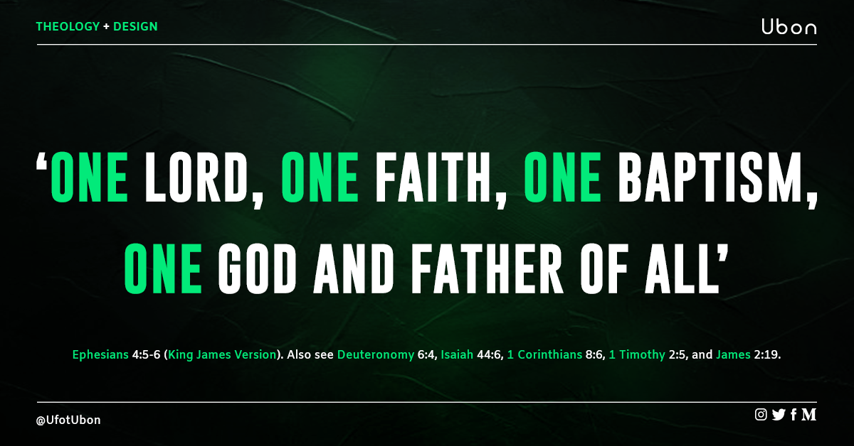 I am Ubon: a monotheistic Christian Theologian. | by Ufot Ubon | Medium