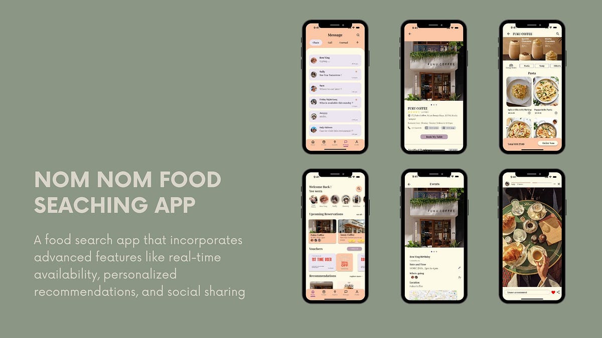 Nom Nom Food App. About me: | by Christinaaa | Dec, 2024 | Medium