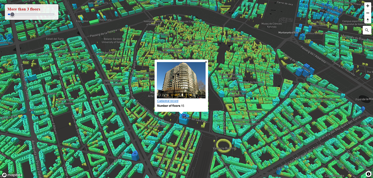 An interactive map of Valencia. I am a Smart cities graduate and my ...