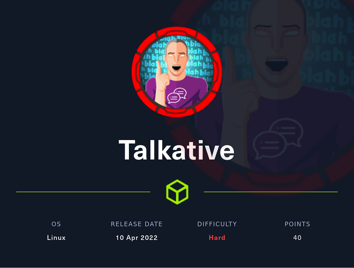 Talkactive — HackTheBox. Talkactive Writeup | by r00t4c1d (Rishi) | Medium