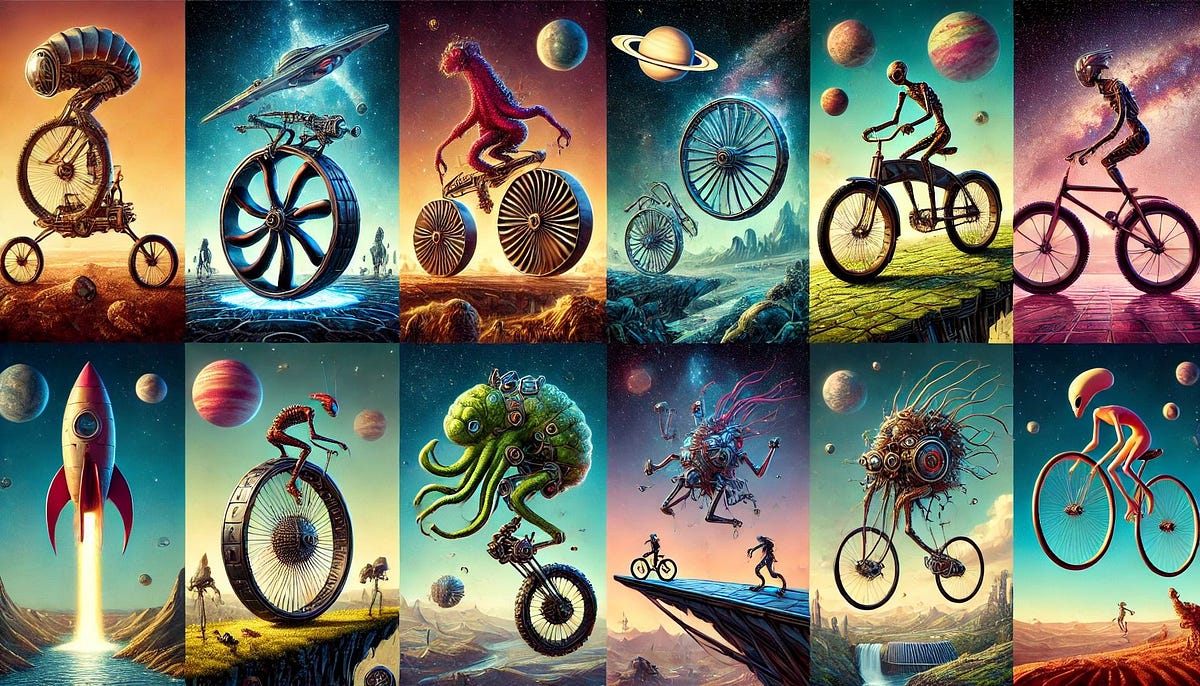 What Alien Bicycles Might Look Like | by Myk Eff | Cycle Sage | Medium