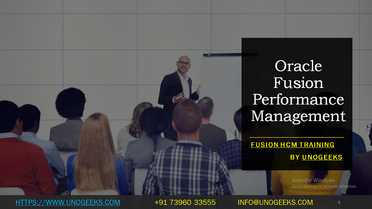 Oracle Fusion Performance Management By Techtutorsti Aug 2023 Medium