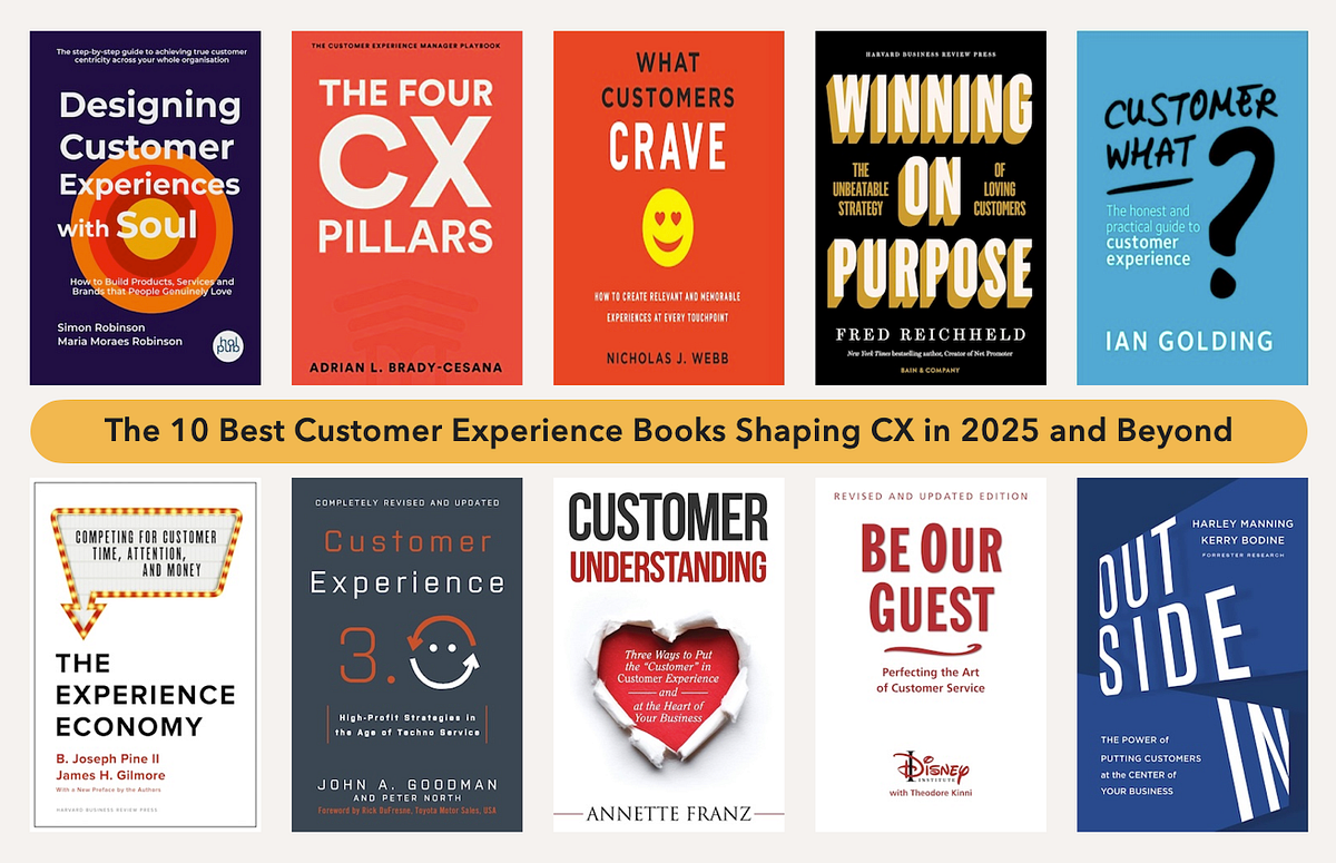 The 10 Best CX Books Shaping CX in 2025 | Medium